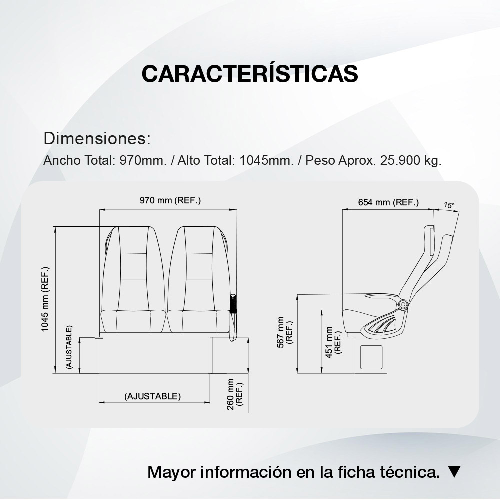 Camiones | ASIENTOS PRECOM, Asientos para autotransportes